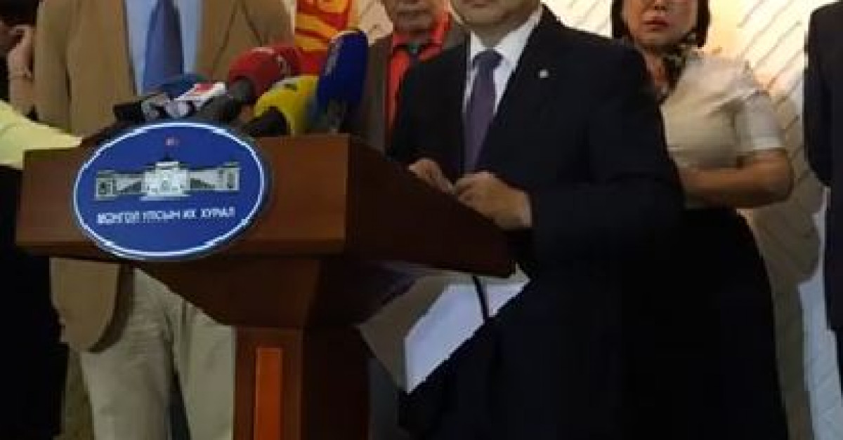 З.Энхболд, Н.Энхбаяр хоёр мэдээлэл хийлээ · Dorgio.mn