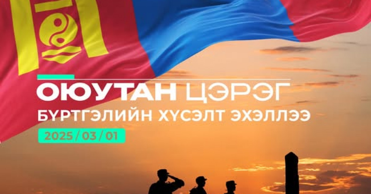 ОЮУТАН ЦЭРГИЙГ "E-MONGOLIA"-ААР БҮРТГЭНЭ · Dorgio.mn