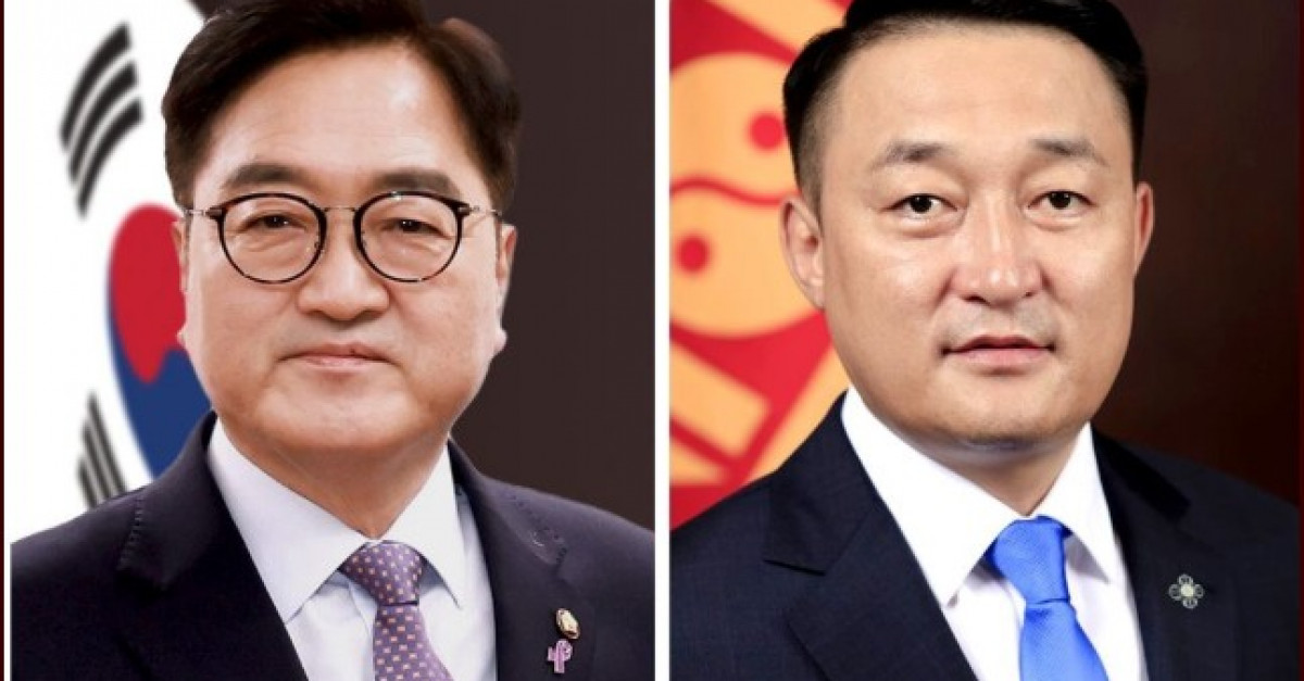 Бүгд Найрамдах Солонгос Улсын Үндэсний Ассамблейн дарга Ү Вон Шиг Монгол Улсад албан ёсны ...