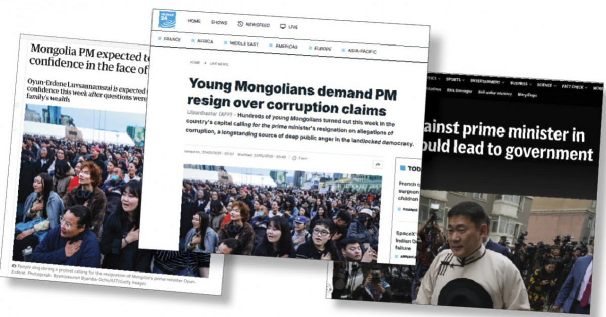 Монголын жагсаал олон улсын хэвлэлд… · Dorgio.mn