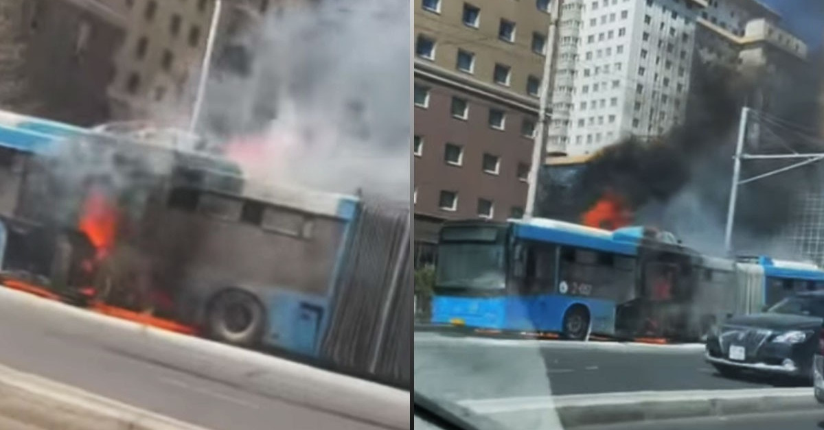 Залгаа автобус шатаж байсныг унтраажээ · Dorgio.mn