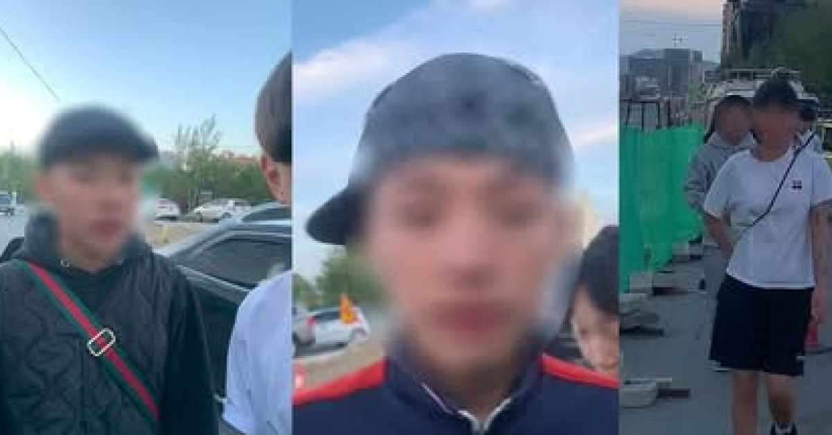 Өсвөр насны хүүхдүүд гудамжинд танхайрсан үйлдлийг шалгаж байгаа · Dorgio.mn