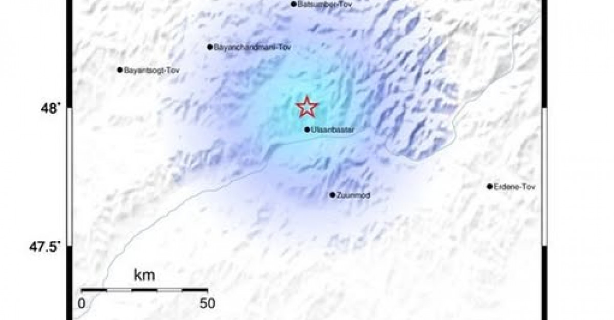 Өнгөрсөн шөнө Сонгино Хайрхан дүүргийн Баянхошуу уулын орчим газар хөдлөлт бүртгэгджээ · Dorgio.mn